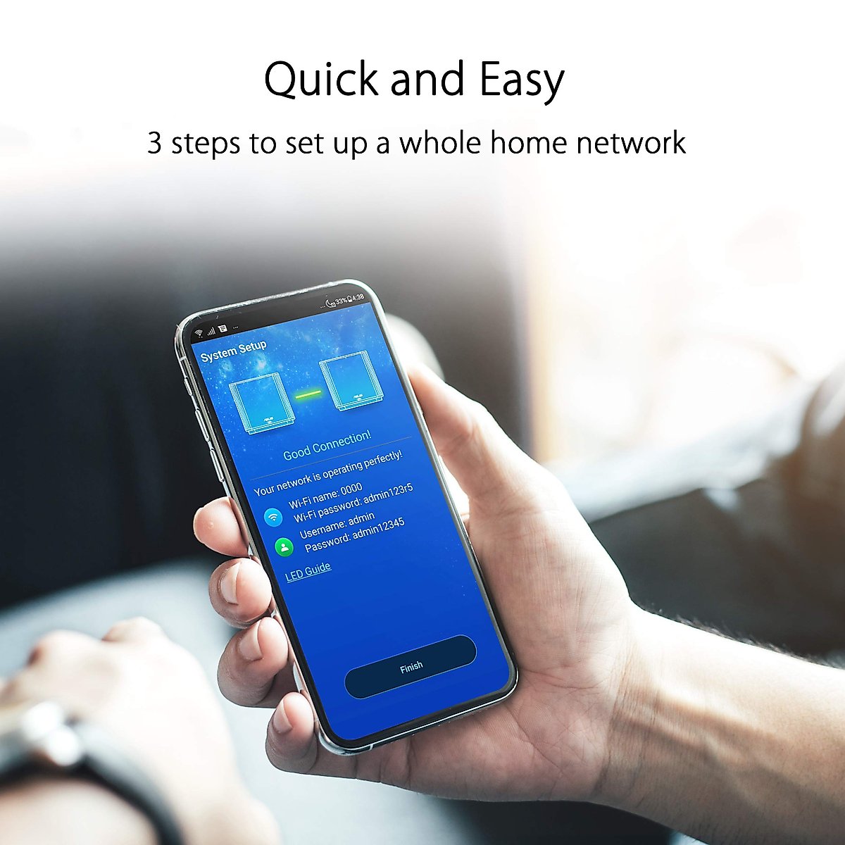 ASUS ZenWiFi AX6600 Tri-Band Mesh WiFi 6 System (XT8 1PK) - Whole Home Coverage up to 2,750 sq.ft & 4+ Rooms, AiMesh, Free Lifetime Internet Security, Easy Setup, 3 SSID, White (Renewed)