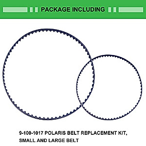 9-100-1017 Belt by PMIIO Replacement Kit Small and Large Belt for Polaris 360 380 Polaris Pool Cleaner Parts Replacement Belt Kit