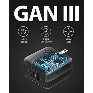 imuto USB C Charger 65W / 45W, GaN II PD PPS Super Fast Charging Compact Foldable 2-Port Wall Charger for iPhone 15 Pro/MacBook Pro/Air, iPad Pro, Laptop, Samsung Galaxy S21, Steam Deck, Pixel