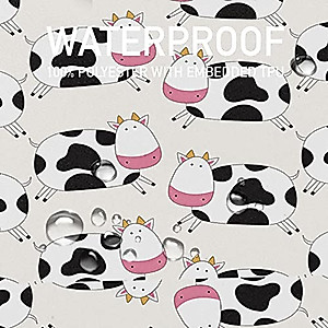 Bag Pen Case Pouch Box Organizer for Teen Girls Boys School Students Men Women Waterproof Zipper Pouch for Office Makeup, Cow Print Cow Stuff for Cow Lovers