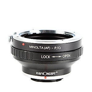 K&F Concept AF to E Mount Lens Adapter, Manual Lens Mount Adapter for Sony Alpha AF MA Lens to Pentax Q PQ P/Q Q-S1 Q10 Q7 Mount Camera