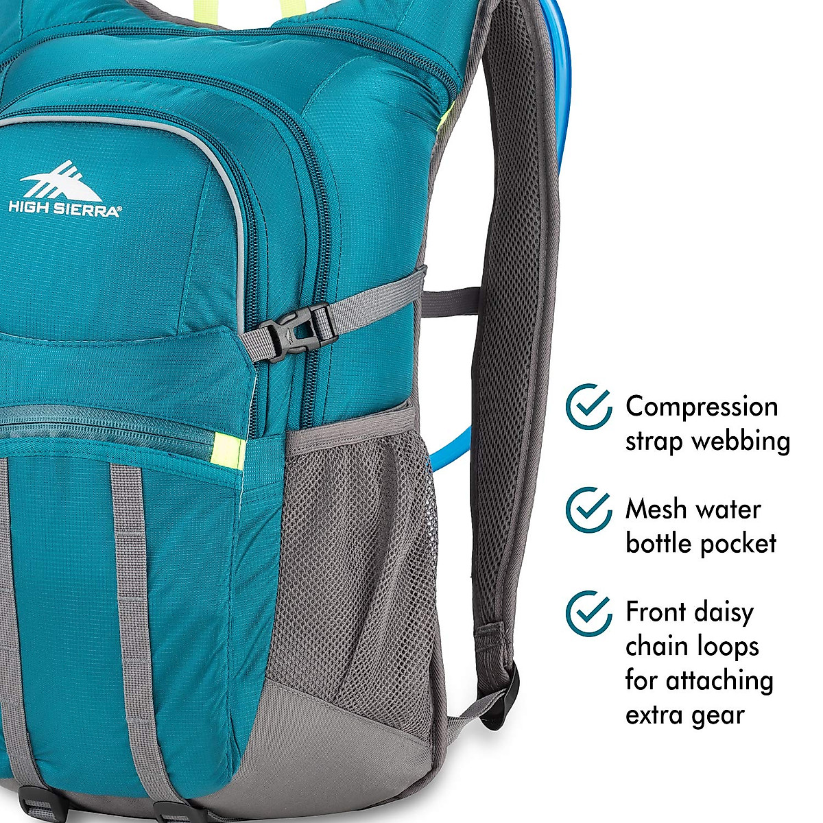 High Sierra HydraHike 20-Liter Hydration Backpack - Hydration Pack with 2-Liter Water Bladder - Ideal as Bike Hydration Pack, Hiking Hydration Pack, Running Hydration Pack