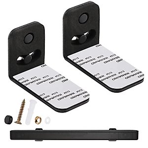 WISDING Universal Soundbar Mount Bracket Floating Wall Shelf for Samsung,JBL,Sony, LG,Bose,Roku,Polk Audio,Vizio,Roku,Onn & Other Brands Soundbar Mount Bracket, Sound Bar Wall Mount Shelf Under TV