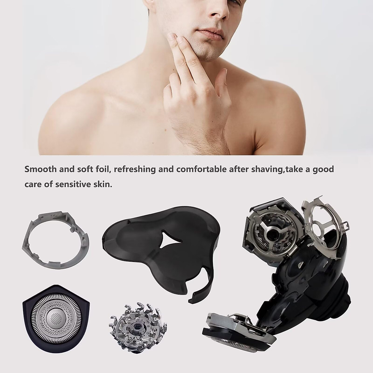 Replacement Head for Philips Norelco RQ10 Arcitec Generic Razor Shaving Unit Triple Track Made by gmz
