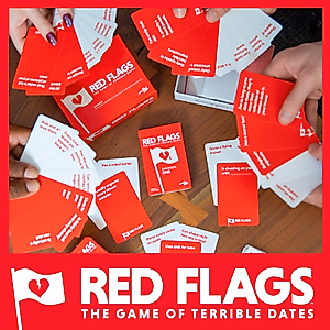 Skybound Entertainment Red Flags Expansion 1: New Deck for The Card Game of Terrible Dates, 75 Cards, 3-10 Players, Ages 17+