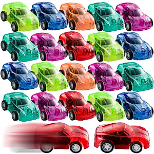 Dazzling Toys Pull Back Cars – Kids Racer Cars - Mini Toy Cars for Boys & Girls – Pullback Race Cars Birthday Party Favors in Assorted Colors - Goodie Bag Fillers/Class Prizes/Carnival (12 Pack)