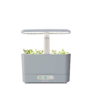 AeroGarden Harvest Indoor Garden, Grow Up to 6 Different Herbs, Vegetables, and Flowers, Seed Pod Kit Not Included, Cool Gray