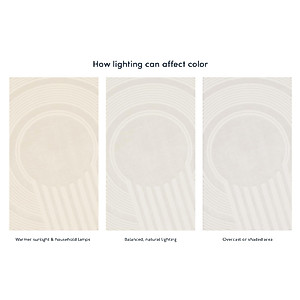 Revival Rugs Maru 8'x8' Washable Area Rug for Living Room Bedroom - 100% Recycled Oeko-TEX Certified, Medium Pile, Beige