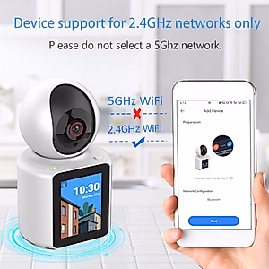 CIAJIE Two-Way Video Camera 2.8-inch Screen,Pet Camera,Dog Camera,Indoor Home Nanny Camera,Baby/Elder/Nanny/Dog/Pet Camera with Phone App(Im Cam),360°Smart Security Camera,1080p HD