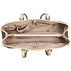 Michael Kors Jet Set Large Signature Travel Brown Tote Handbag 30T3GTVT7B-200