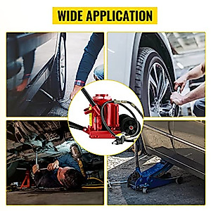 Bestauto Bottle Jack 50 T, Car Jack Hydraulic Floor Jack 110000LBS with Pneumatic & Manual Hand Pump, Air Jack Heavy Duty Auto Truck Repair Lift