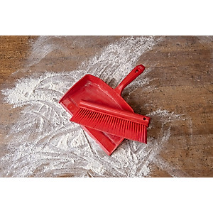Vikan 56604 Dust Pan,11.5",PP,Red