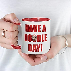 CafePress Doodle Day Goldendoodle Mug Ceramic Coffee Mug, Tea Cup 11 oz