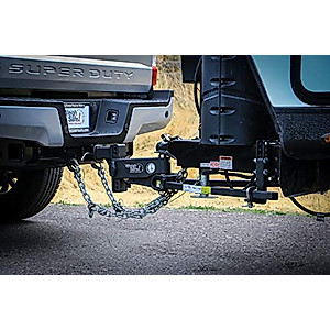Weigh Safe TrueTow Weight Distribution WSWD8-2 with 4 Point Sway Control & Weight Gauge, 8" Drop 2" Shank 15,000 LBS Max GTW 1,500 LBS Max Tongue Weight - Includes 2-5/16" Tow Ball & 1 Pc Lock Set