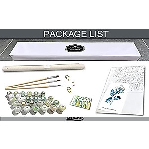 Artmaple Paint by Number for Adults Beginner Kids, Ideal Gift Choice for Birthday,Anniversary or Any Festival. DIY Acrylic for Decor Canvas Roll (16x24, Plants in Glass Bottles)