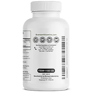 Bronson Maca Root Extra Lepidium Meyenii, Non-GMO, 120 Vegetarian Capsules