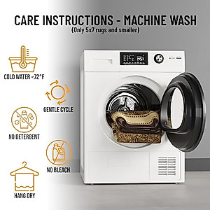 Ottomanson Ottohome Non-Slip Rubberback Bordered Design 2x7 Indoor Runner Rug, 1'10" x 7', Brown