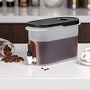 Baraiser Cold Brew Coffee Maker, 3/4 Gallon Iced Coffee Maker with Ultra-fine Mesh Steel Filter and Spigot Black