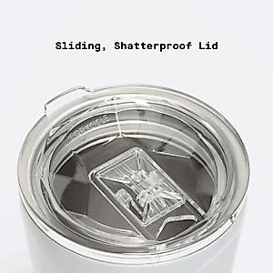 Corkcicle Stemless Insulated Wine Glass Tumbler, Dragonfly, 12 oz – Stainless Steel Stemless Wine Glass Keeps Beverages Cold for 6 Hrs, Hot for 3 Hrs