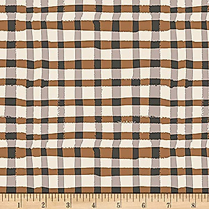 Art Gallery Fabrics Art Gallery Lambkin Wooly Umber Fabric, Brown