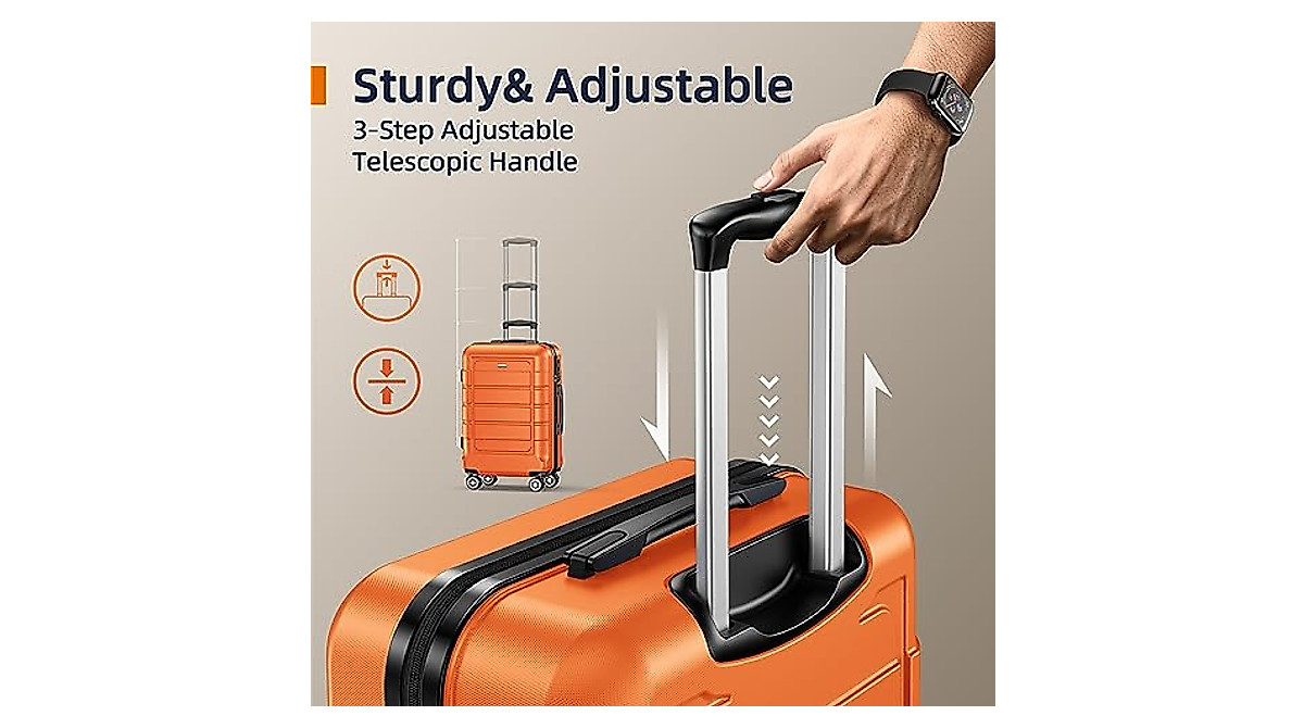 SHOWKOO 4-Piece Luggage Set: Durable, Expandable & Secure Travel