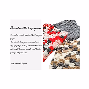 DDL&HEXI 3 Skeins of Loop Yarn Finger Knitting Yarn (112)