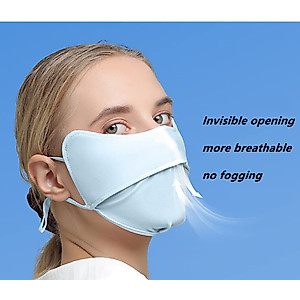 Ligart UV Face Mask Washable Reusable Exercise Breathable Sun Protection Golf Sports Face Mask for Women