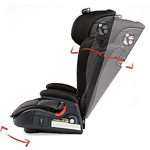 Peg Perego Viaggio HBB 120 - Booster Car Seat - for Children from 40 to 120 lbs - Made in Italy - Crystal Black (Black)