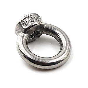 Pack of 20 M5 Lifting Eye Nut 304 Stainless Steel Ring Eye Bolts Threaded Nuts