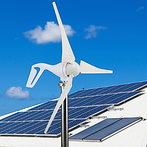 Smaraad 600W 24V Wind Turbine Generator 3 Blade, Wind Generator Kit with Charge Controller for Home, RV, Hybrid Solar Wind System