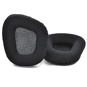 Void RGB Ear pads defean Replacement Ear Cushion Cover Compatible with Corsair Void RGB Elite USB Premium Gaming Headset，High-Density Noise Cancelling Foam (Black Fabric)