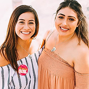 Top Plaza 2 Pcs Best Friends Friendship Bff Sister Gifts Necklaces Set Puzzle Matching Heart Alloy Pendant Necklaces - Not sisters by blood/But sister by heart