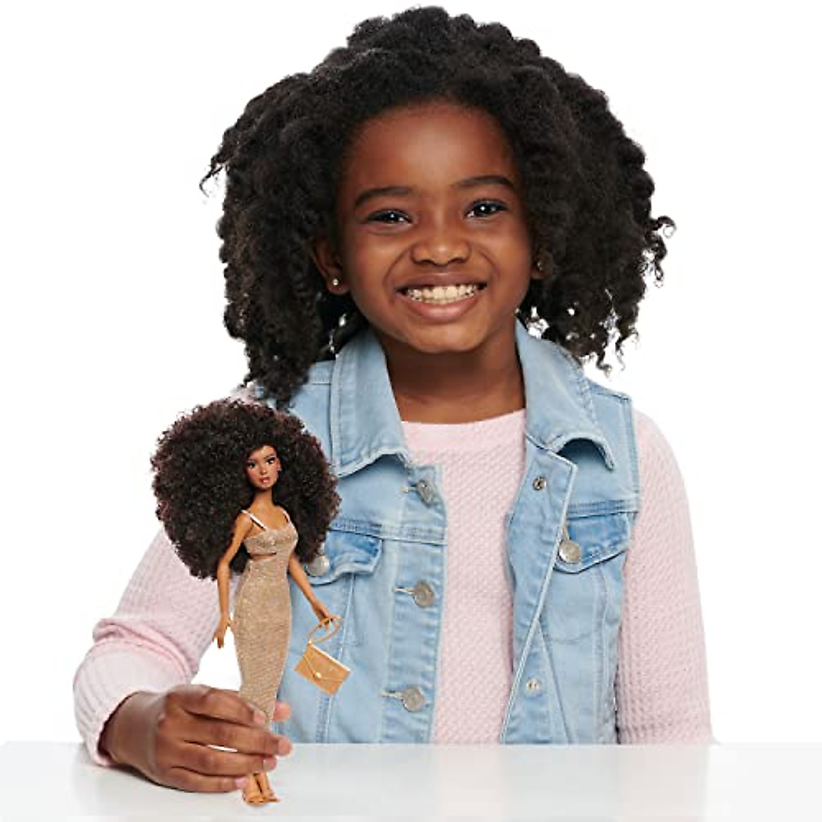 Naturalistas 11-inch Fashion Doll Dayna and Accessories, Dark Brown Hair, Brown Eyes, Pretend Play