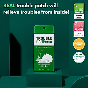 Acropass Trouble Care Microcone Acne Patch for Early Stage Pimple and Zits - Hydrocolloid, Niacimide Pimple Spot Treatment (6ct + 6 Tea Tree cleansers)