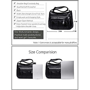 LoveAloe Crossbody Pursesdurable Multi-Layer Shoulder Handbags Waterproof Travel Bag Pocketbooks For Women Men