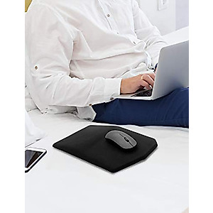 SOUNDANCE Ergonomic Mouse Pad with Wrist Rest Support, Thick Mousepad Relief Carpal Tunnel Pain, Entire Memory Foam with Non-Slip PU Gel Base for Computer Laptop Desktop Home Office, 14 x 8 Inch Black