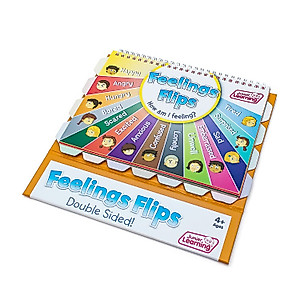 Junior Learning FLIP Chart Feelings 0.6 H x 9.6 L x 9.4 W