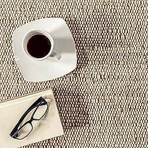 NuLOOM Elfriede Farmhouse Jute Blend Area Rug, 7' 6" x 9' 6", Natural