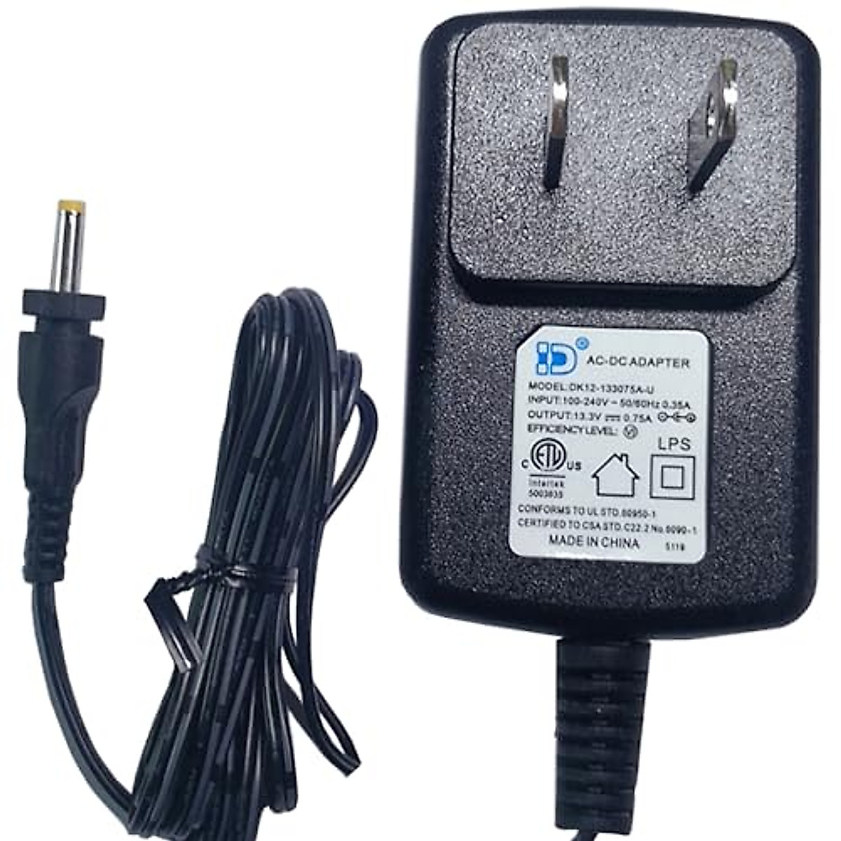 OEM Genuine Shark 13.3V 0.75A AC-DC Adapter for Shark CH950 14 CH95014 U4 66 CH950UKT CH950C CH955 Ultra Cyclone Pet Pro 10.8V Li-ion Battery UltraCyclone Cordless Vacuum Vac XCHRGCH950 Power Charger