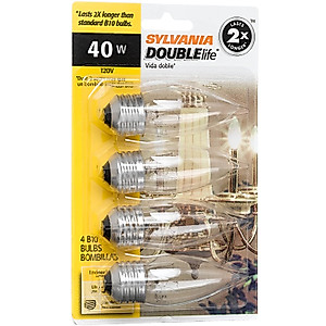Sylvania 40 Watt Incandescent B10 120V Medium Base model number 13332-SYL