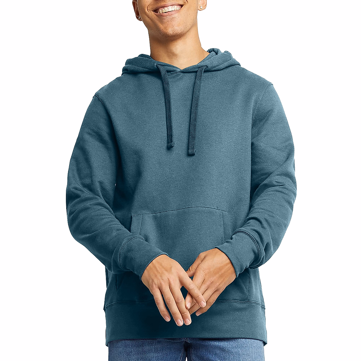 Hanes Comfortblend Originals Midweight Fleece Hoodie, Pullover Hooded Sweatshirt for Men, Cactus, Medium