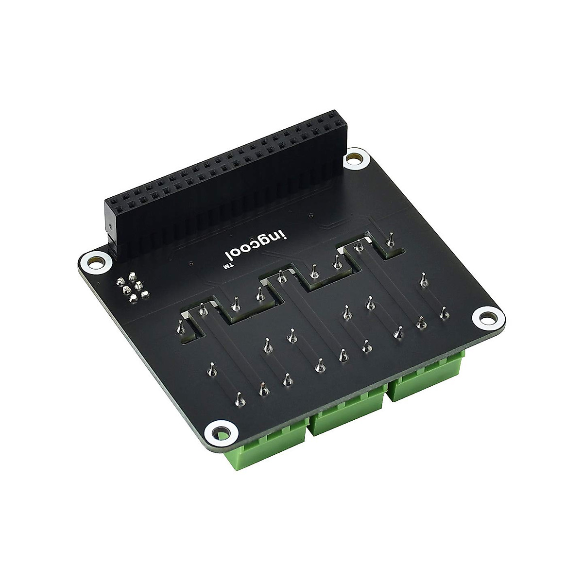 Ingcool Compatible with Raspberry Pi Expansion Board Power Relay Module Kits for Raspberry Pi 4B/3B+/3B/2B/ A+/B+ 5A 250V AC/ 5A 30V DV