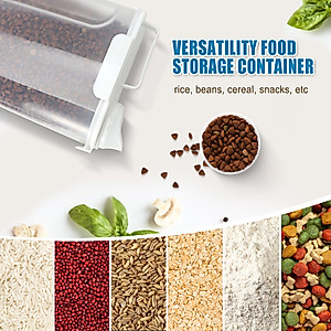 ODOMU 10lbs Rice Cereal Storage Container - Airtight 5L/169OZ Pet Dog Cat Food Dispenser with Large Spout and Cup, BPA-Free Plastic Container for Cereal, Grain, Flour, etc