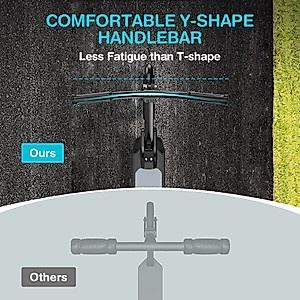 SmooSat S8 Kick Scooter for Kids Ages 8+, Teens & Adults, Super Smooth Ride, Up to 220 lbs, Adjustable Height, Ergonomic Y-Type Handlebar, Ideal Gift