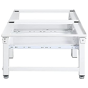 vidaXL Washing and Drying Machine Pedestal with Pull-out Shelves White