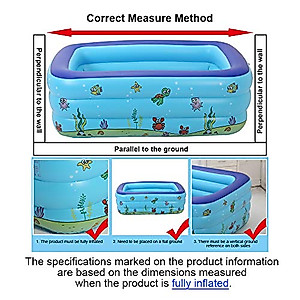ECOiNVA Inflatable Swimming Pool Bathtubs Hot Tubs with Electric Air Pump (150cm)