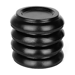 Eison Piano Caster Cups for Upright Piano Wooden Piano Caster Piano Leg Floor Protectors with Non-Slip & Anti-Noise Foam Hardwood Floor Protectors, Set of 4, Black