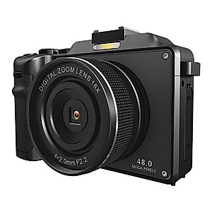 KOMERY Newest Digital Camera 4K 48MP Autofocus Digital Camera for Photography Digital Video Camera with 18X Digital Zoom Small Digital Camera with 32GB Card