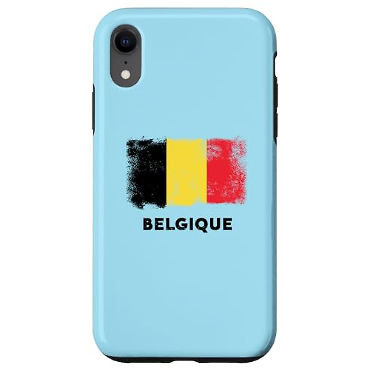iPhone XR Belgique Flag Belgium België Black, Yellow, Red Case
