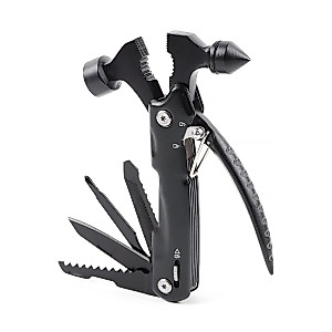 Survival Hammer Multitool, 12 in 1 Emergency Escape Car Safety Hammer,Cool Gadgets for Outdoor Fishing Hiking Anniversary Birthday Christmas Stocking Stuffers Gifts for Men Dad Boyfriend